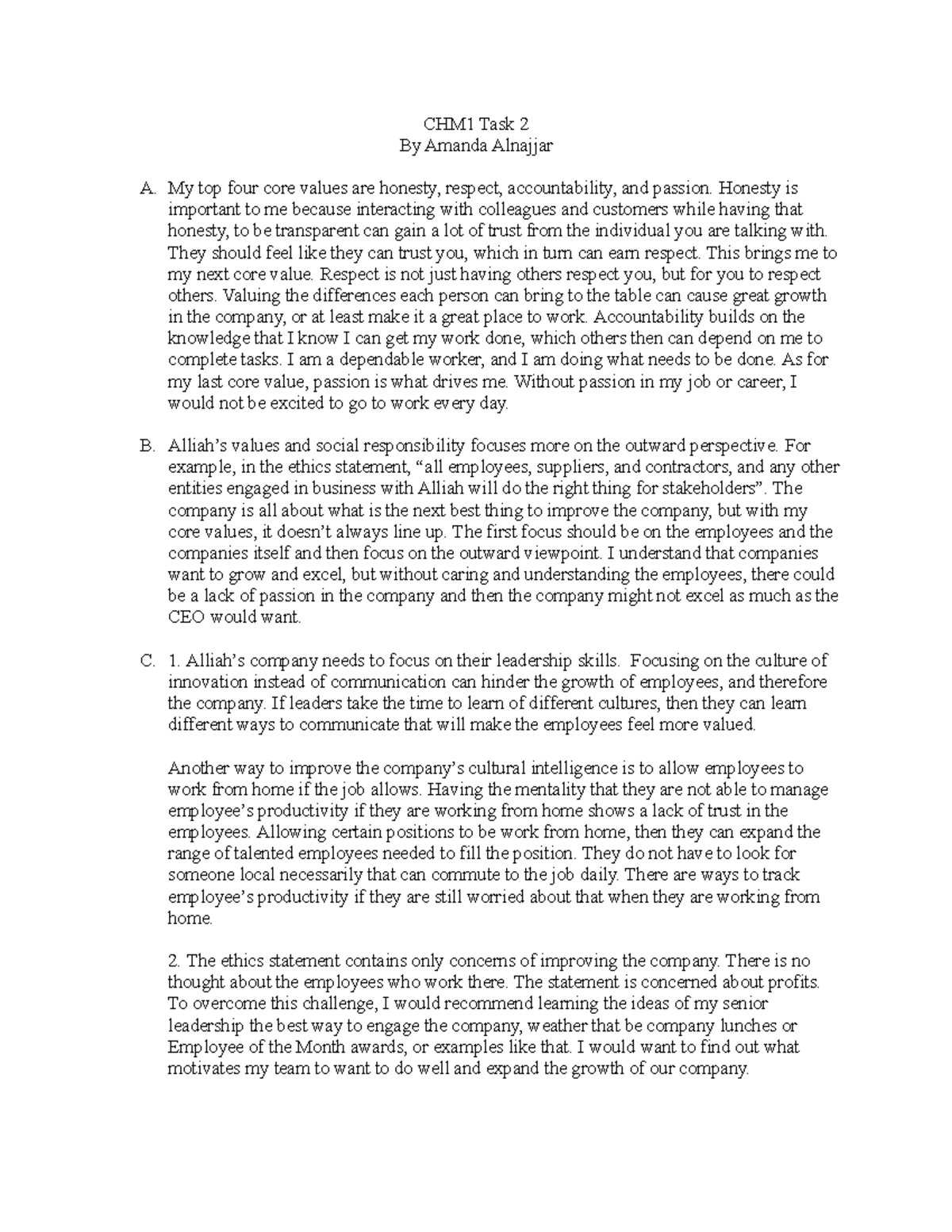 CHM1 Task 2 - Draft for Task #2 assignment - CHM1 Task 2 By Amanda ...