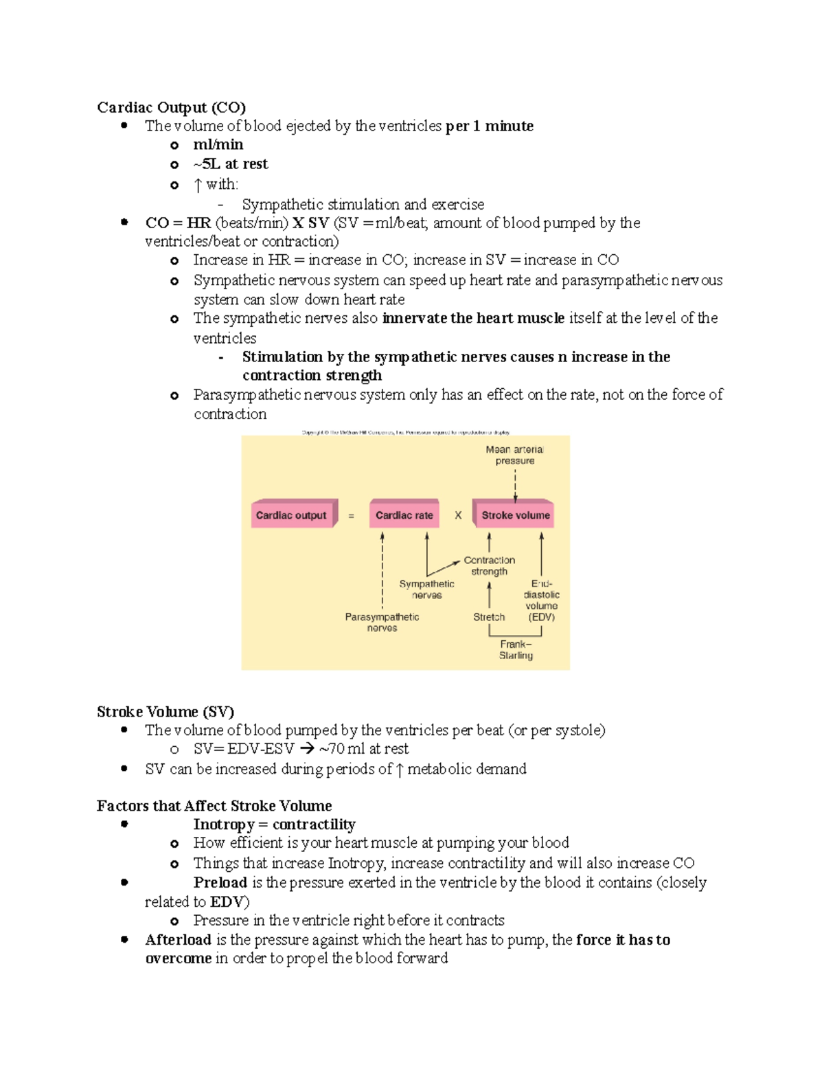 Cardiac Output, Blood Flow, and Blood Pressure - Cardiac Output (CO ...