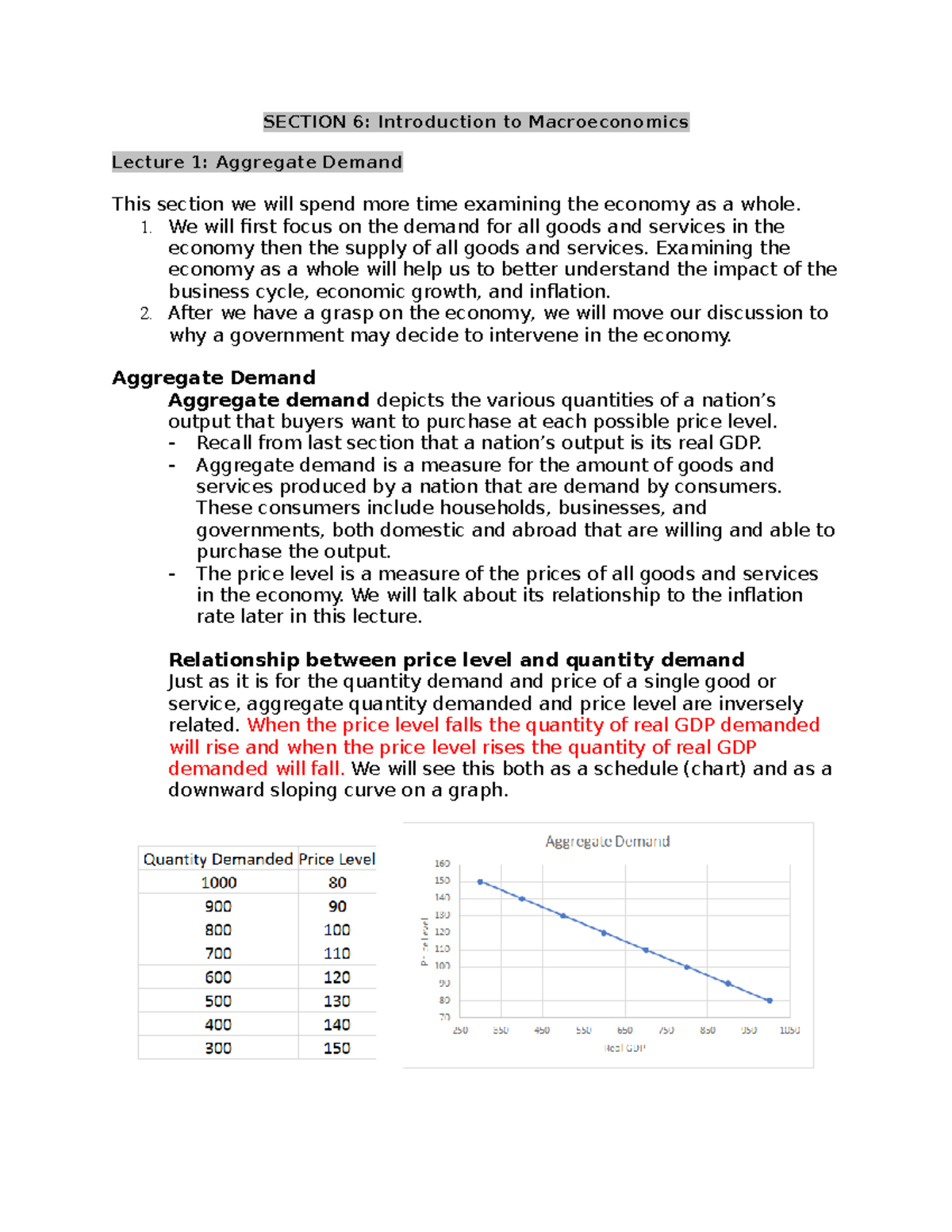 Section 6 - Lecture notes 1-10 - SECTION 6: Introduction to ...