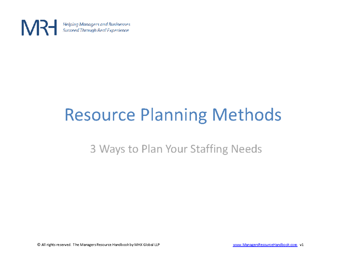 Resource-Planning-Methods - Resource Planning Methods 3 Ways to Plan ...