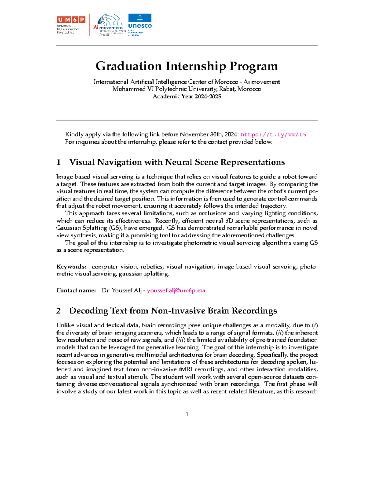 Graduation Internship Program - Graduation Internship Program ...