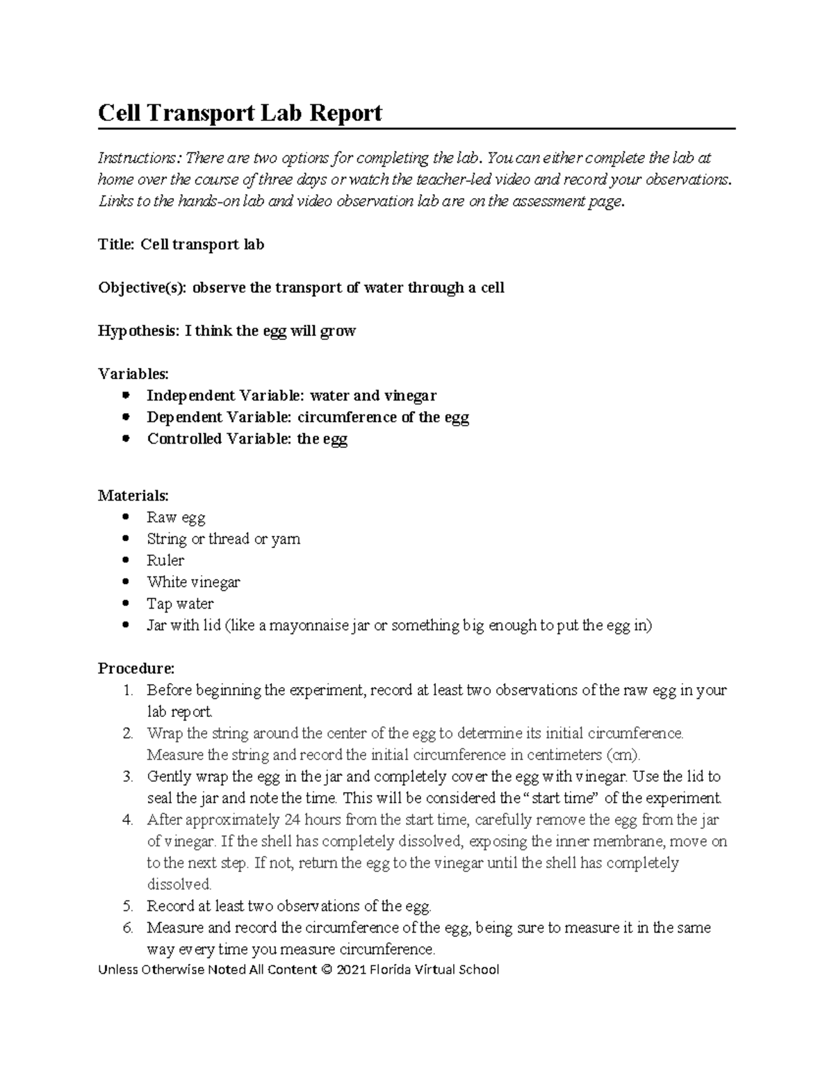 02 04 cell transport lab report (1) done - Cell Transport Lab Report ...