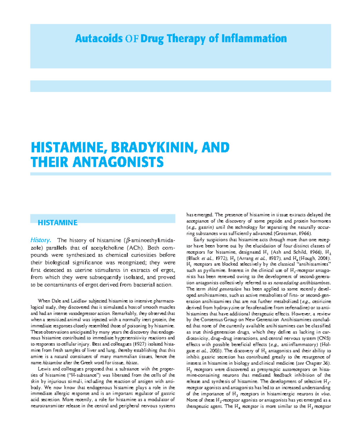 Autacoids OF Drug Therapy of Inflammation - Autacoids OF Drug Therapy ...