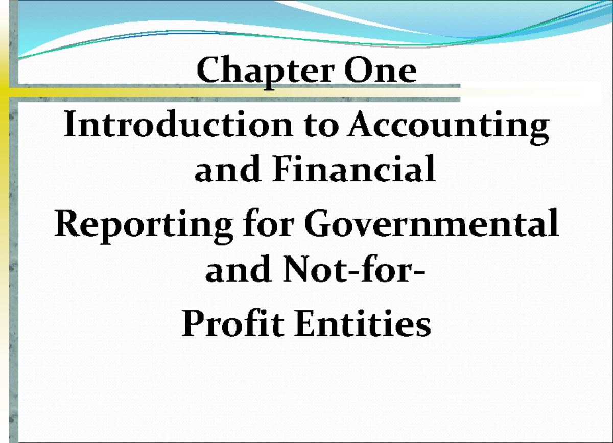 APS Chapter 1 PPT - This is Accounting for public sector and civic society pdf - Chapter One ...