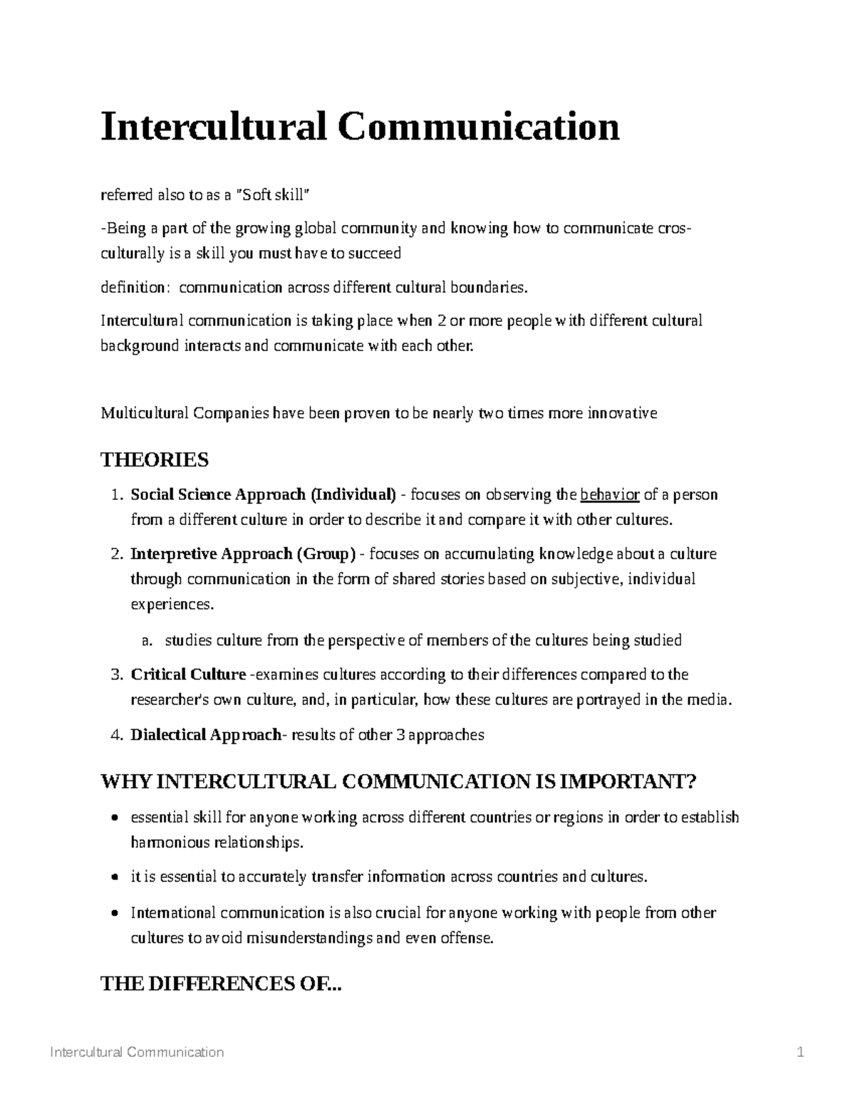 Intercultural Communication principles and theories - Intercultural ...