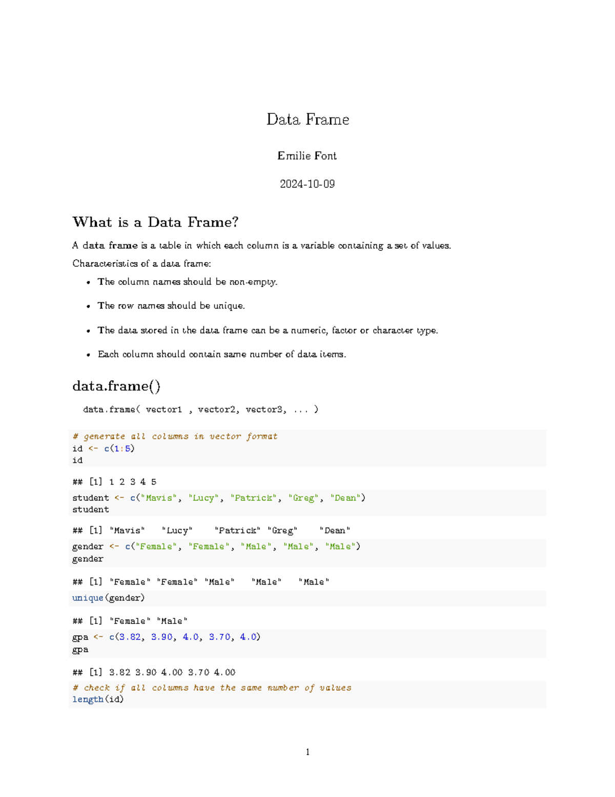 LAB04 - DATA Frame - one of the few labs that were teach during the lecture - Data Frame Emilie ...