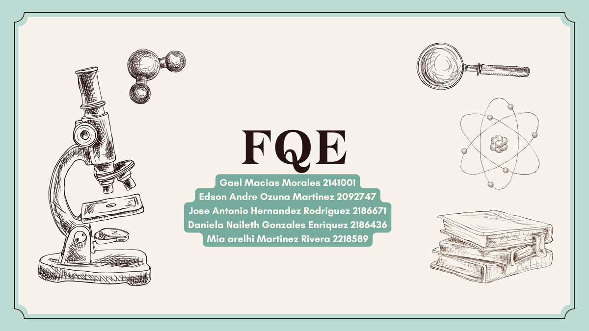 FQE-etapa 3 - Evidencia de quimica - FQE - Gael Macias Morales - Edson ...