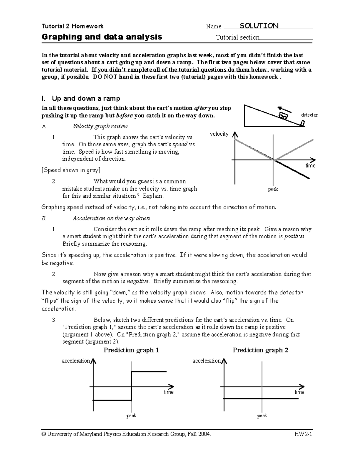 Tutorial 02 HW Sol - lecture notes for physics - Tutorial 2 Homework ...
