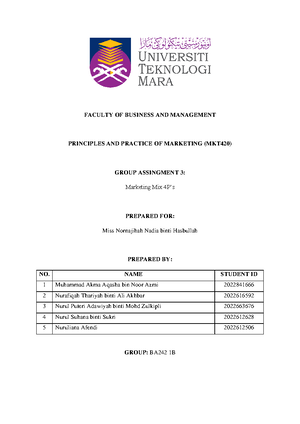 Assignment 1 MS Words November 2022 - ASM452/ASSIGNMENT 1/NOVEMBER 2022 ...