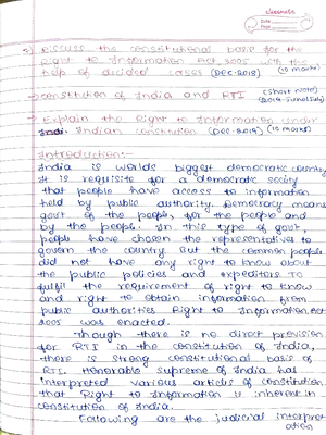 RTI Question Paper - IV Semester 3 Year LL. ViI Semester 5 Year B. LL ...