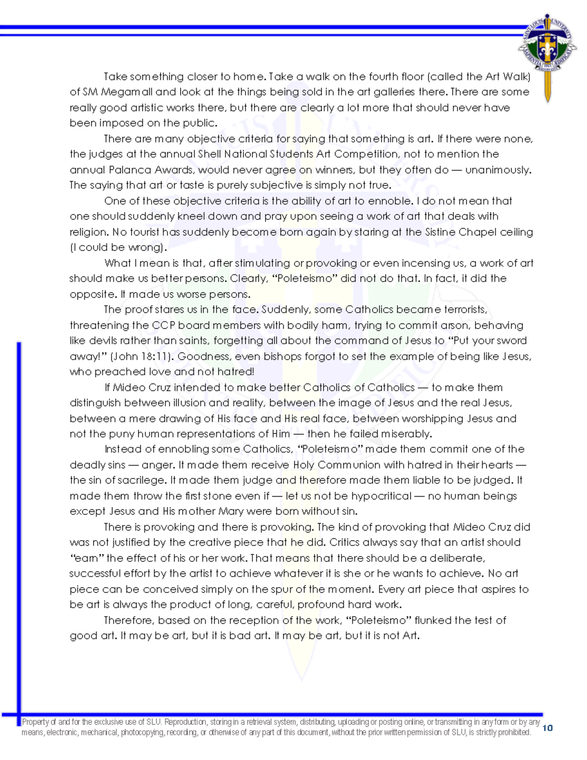 Midterm Module 1 104 1 dragged 10 - Property of and for the exclusive ...