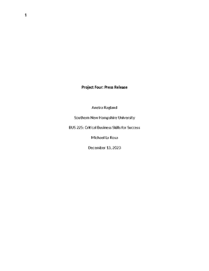 Proforma 1 - data sheet - BUS 400 Module Six Assignment Template 24 ...