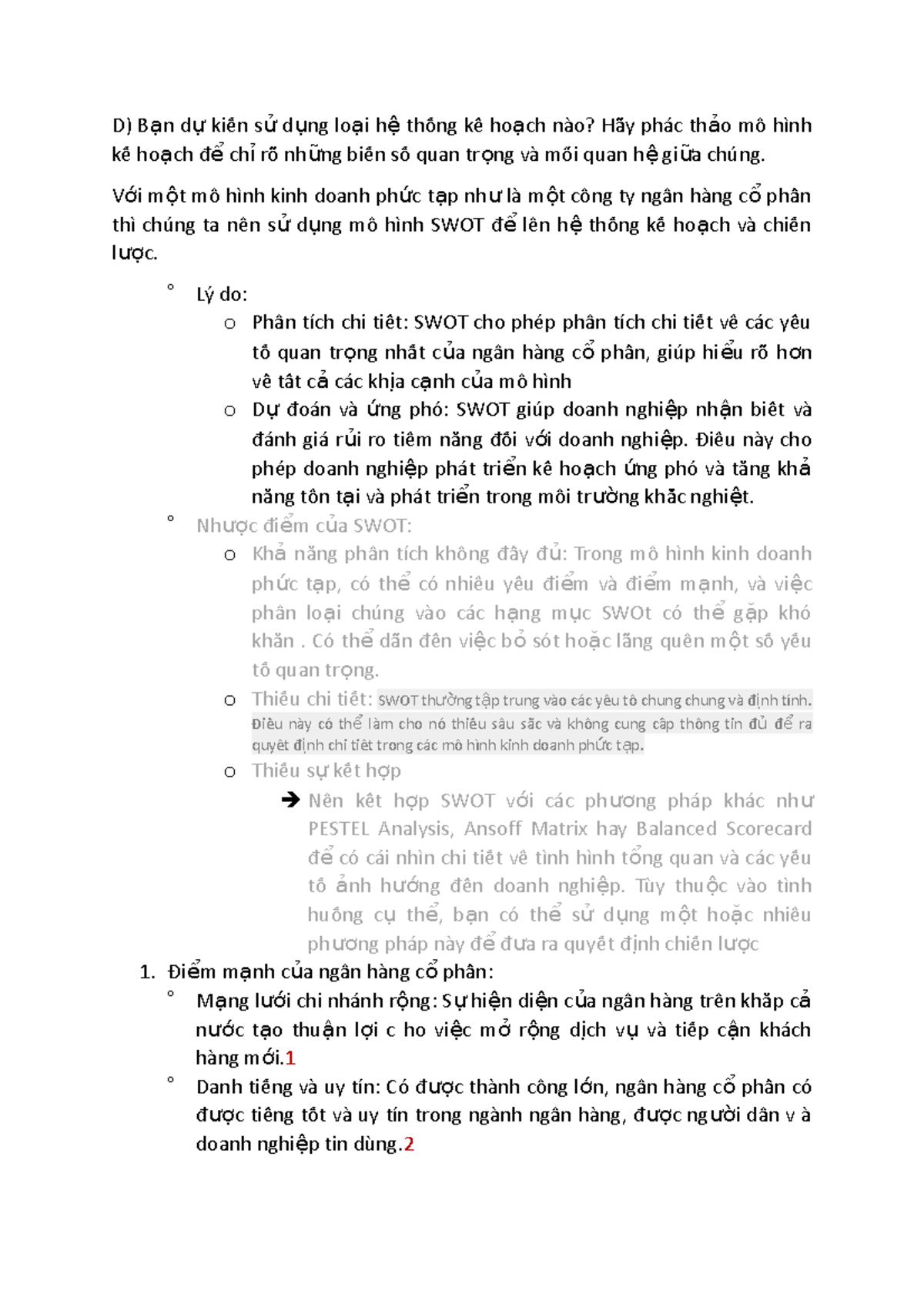 Ý d tình huống 2 - AAA - D) B ạn d ự kiếến s ử d ụng lo ại h ệ thốếng kếế ho ạch nào? Hãy phác ...