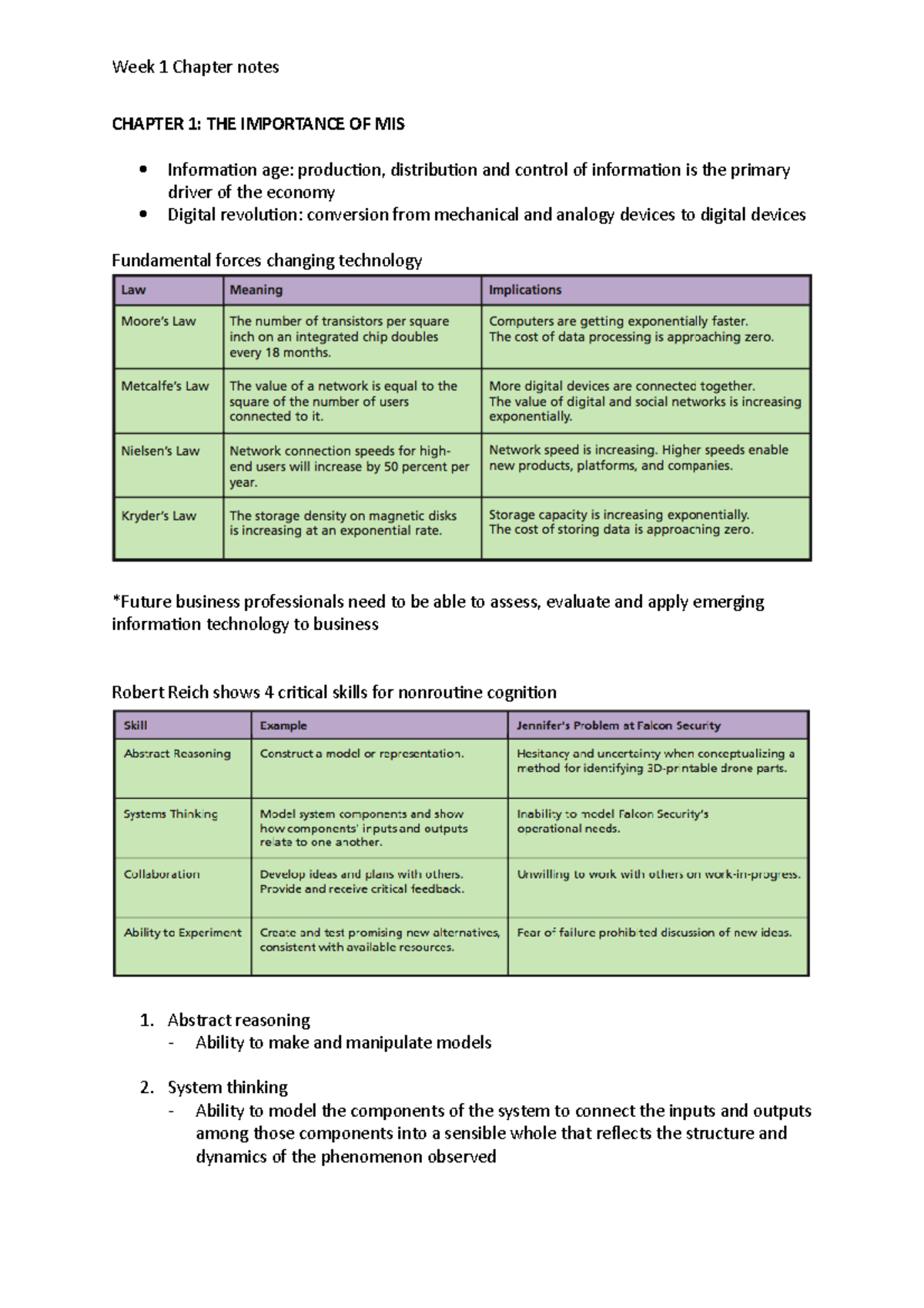 Week 1 Lecture Notes From Textbook 7th Edition Chapter 1 The 