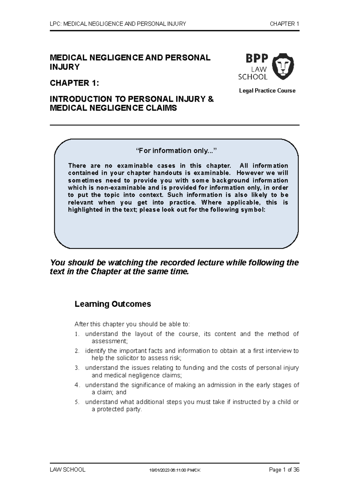 MNPI Chapter 1 2022 - BPP - Studocu