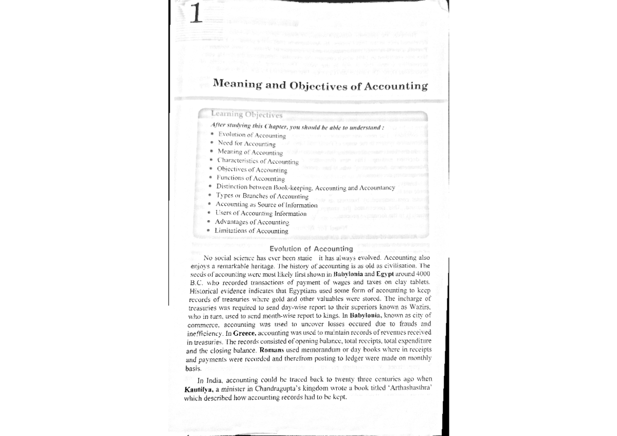 Meaning&Objectives Of Accounting - Companies act - Studocu