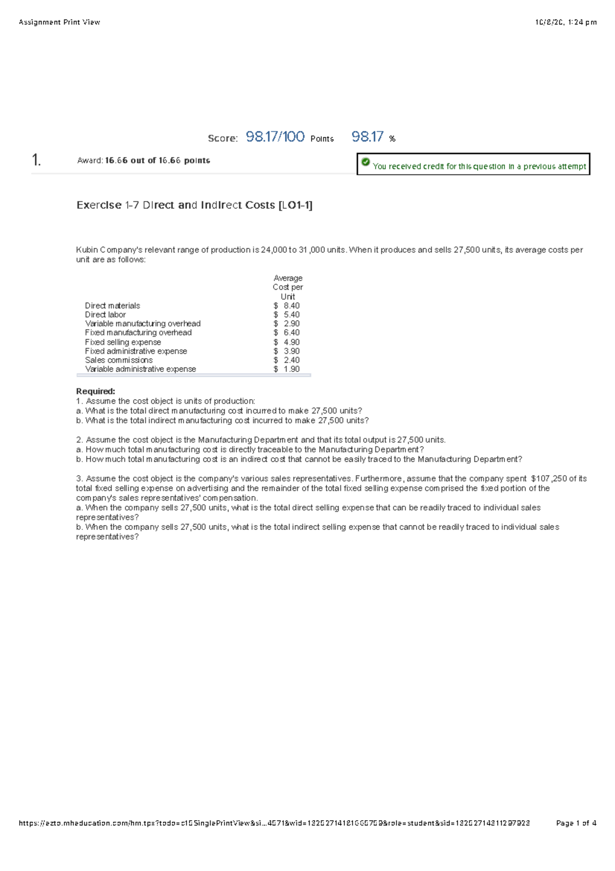 Assignment Print View 1 1 Award 16 Out Of 16 Points16 Out Of 16 