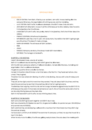 Officially DEAD Summary - COLIN FENTON: From Bath. Killed by a car ...