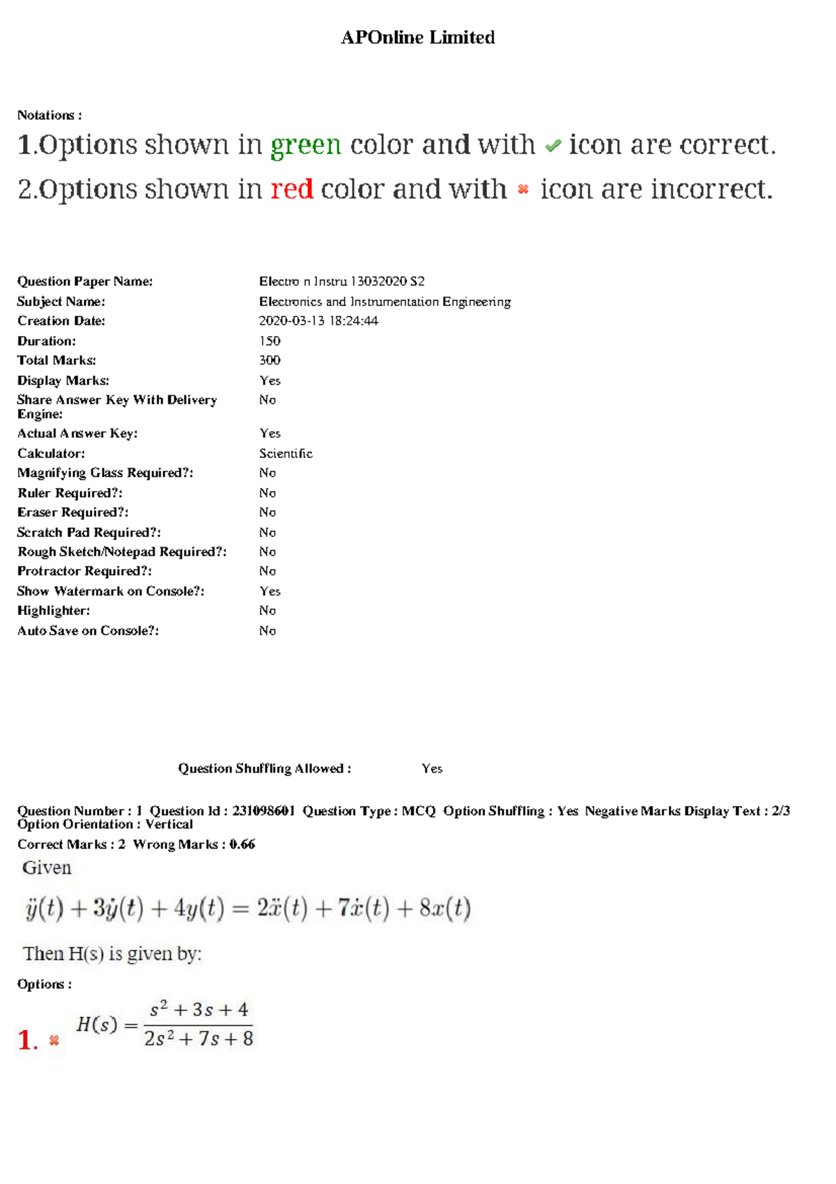 Electro And Instru 13032020 S2 2310981 - APOnline Limited Notations ...
