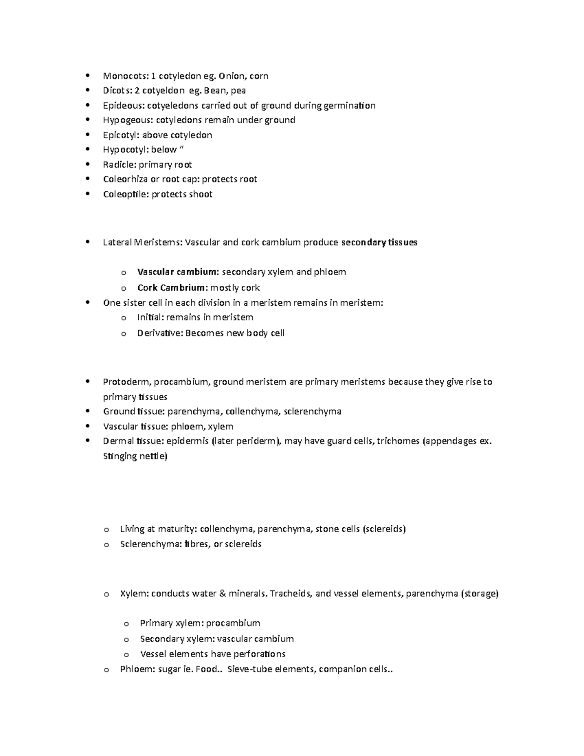 Summary - lecture - summary of course up to the midterm. professor ...