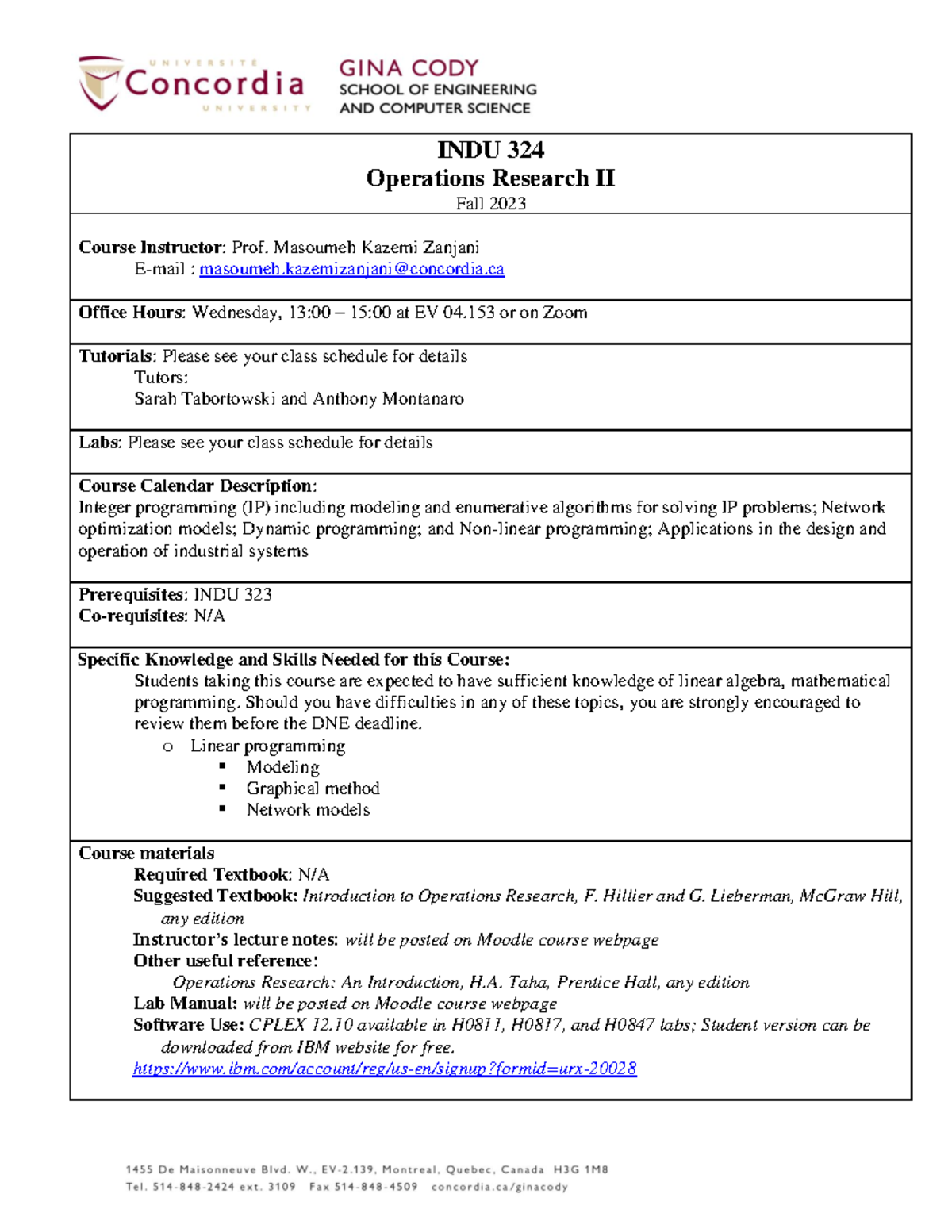 INDU324-Course Outline 2023 e3ff4ccf6d31f1fee0523a8a1db648fc - INDU 3 ...