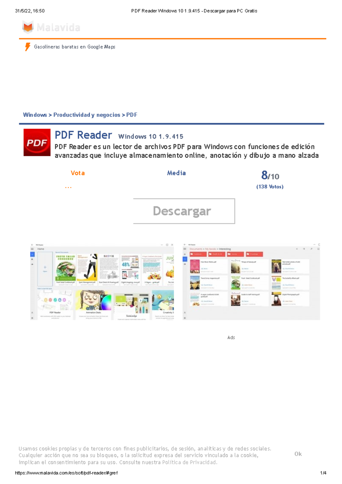 5 - coursework 12 ab - PDF Reader Windows 10 1. PDF Reader es un lector ...