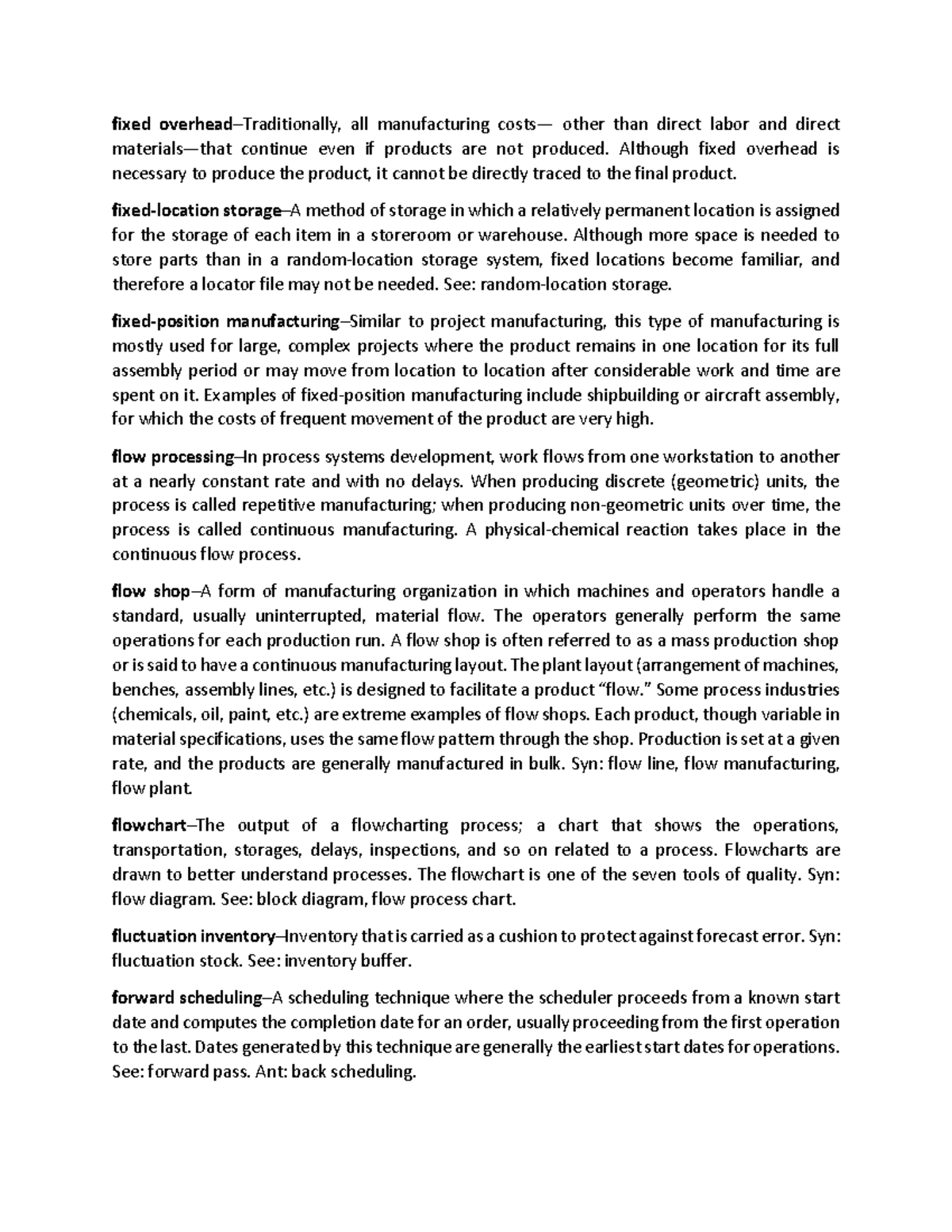 CPIM P1 p10-12 - Cpim part 1 terms - SCx01 - MIT - Studocu