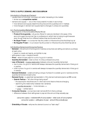 Econ Part 2 - It is a summary of the second part. - Topic 4: Elasticity 弹性 4: Introduction In ...