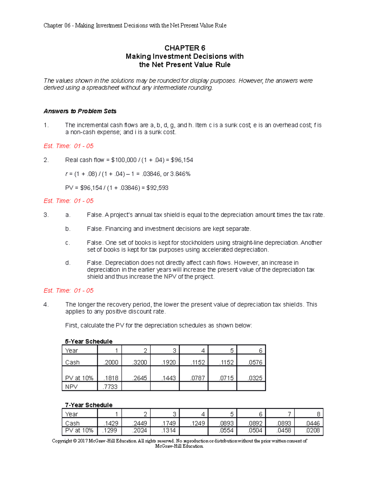 C6 Final - bài tập - CHAPTER 6 Making Investment Decisions with the Net ...