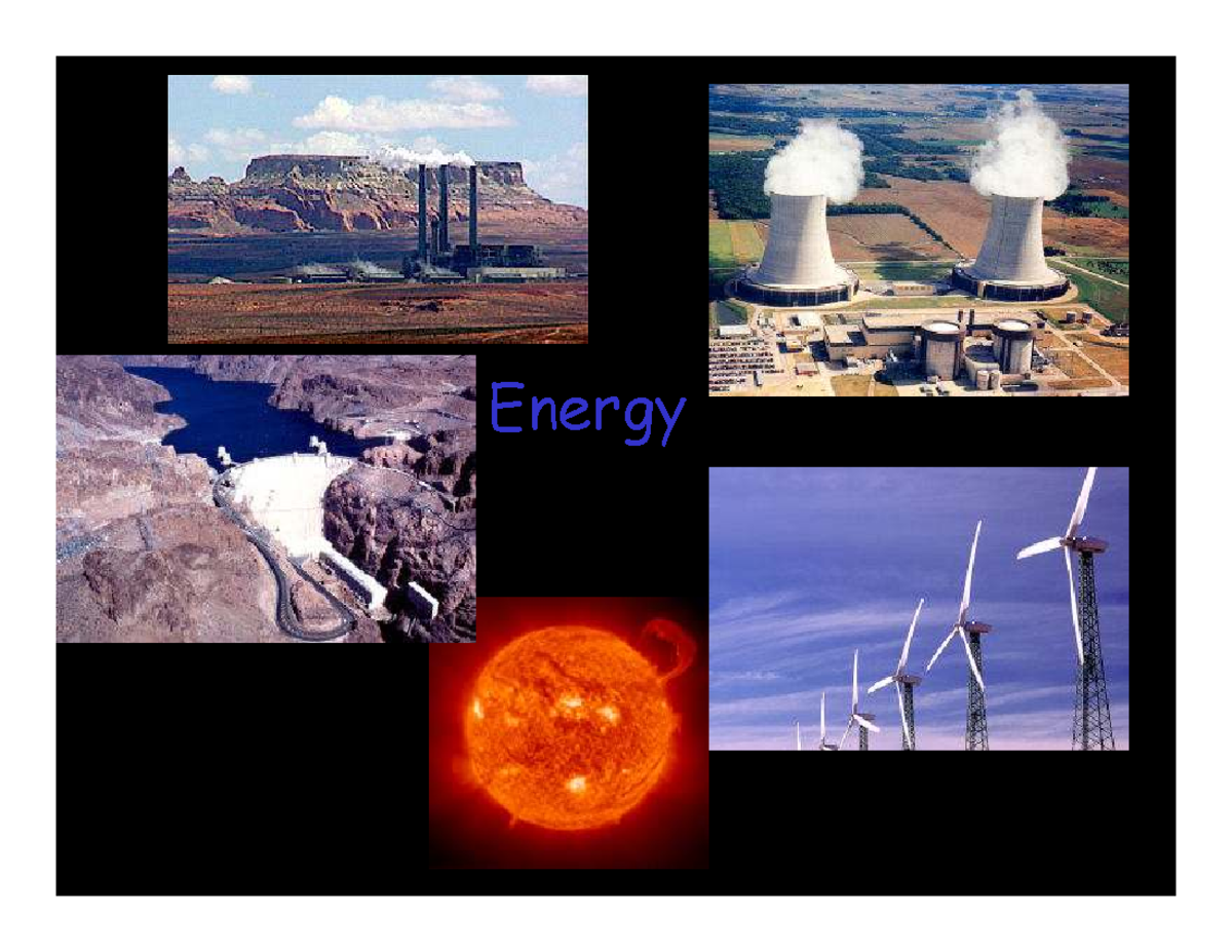 Lecture 1 F16 Energy - Environmental Chemistry, Prof. Herckes - - Studocu