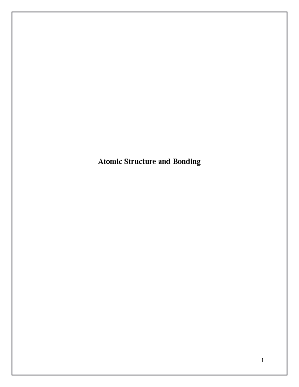 Essay unit 12 atomic structure - distinction received presentation ...