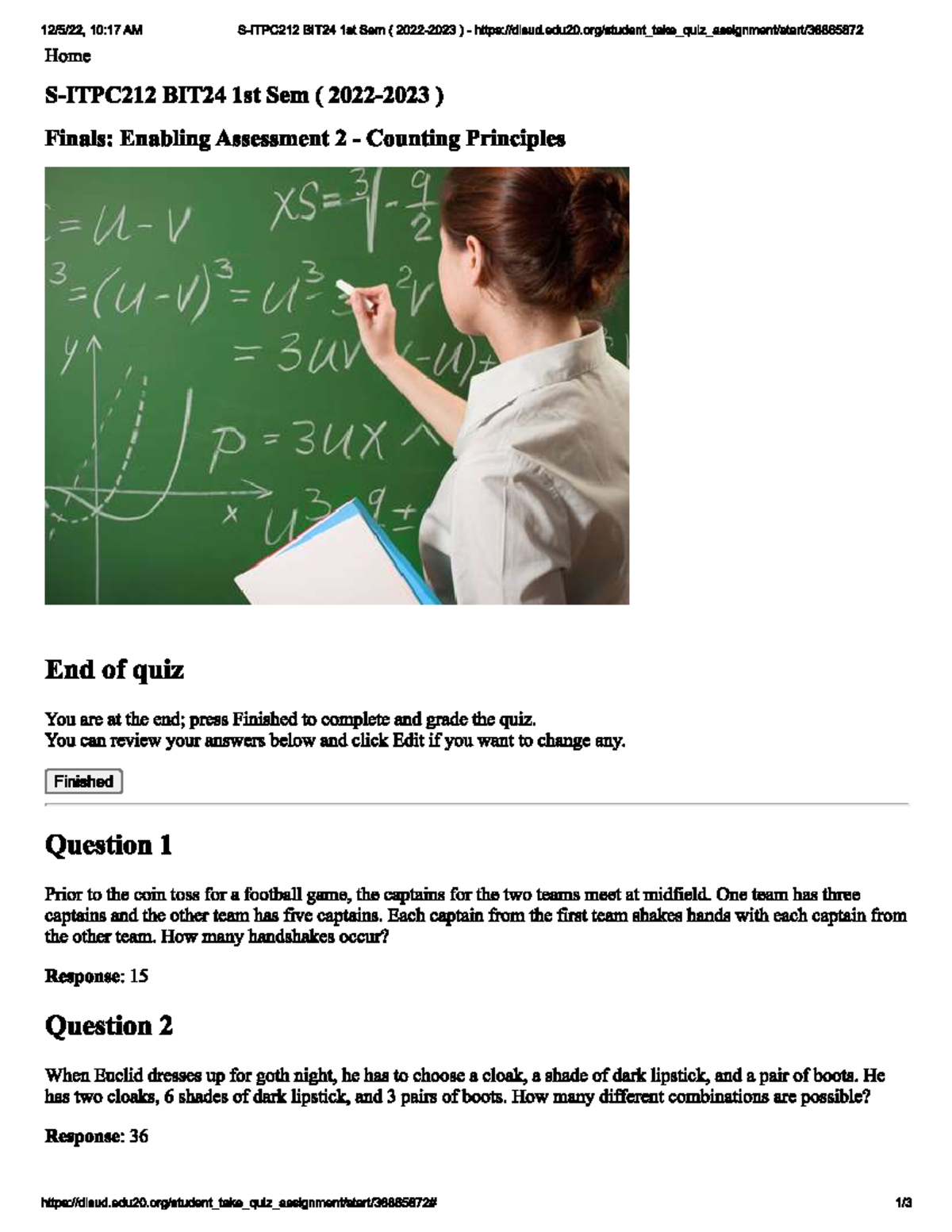 Matheacountingprinciple - Discrete Math - Studocu