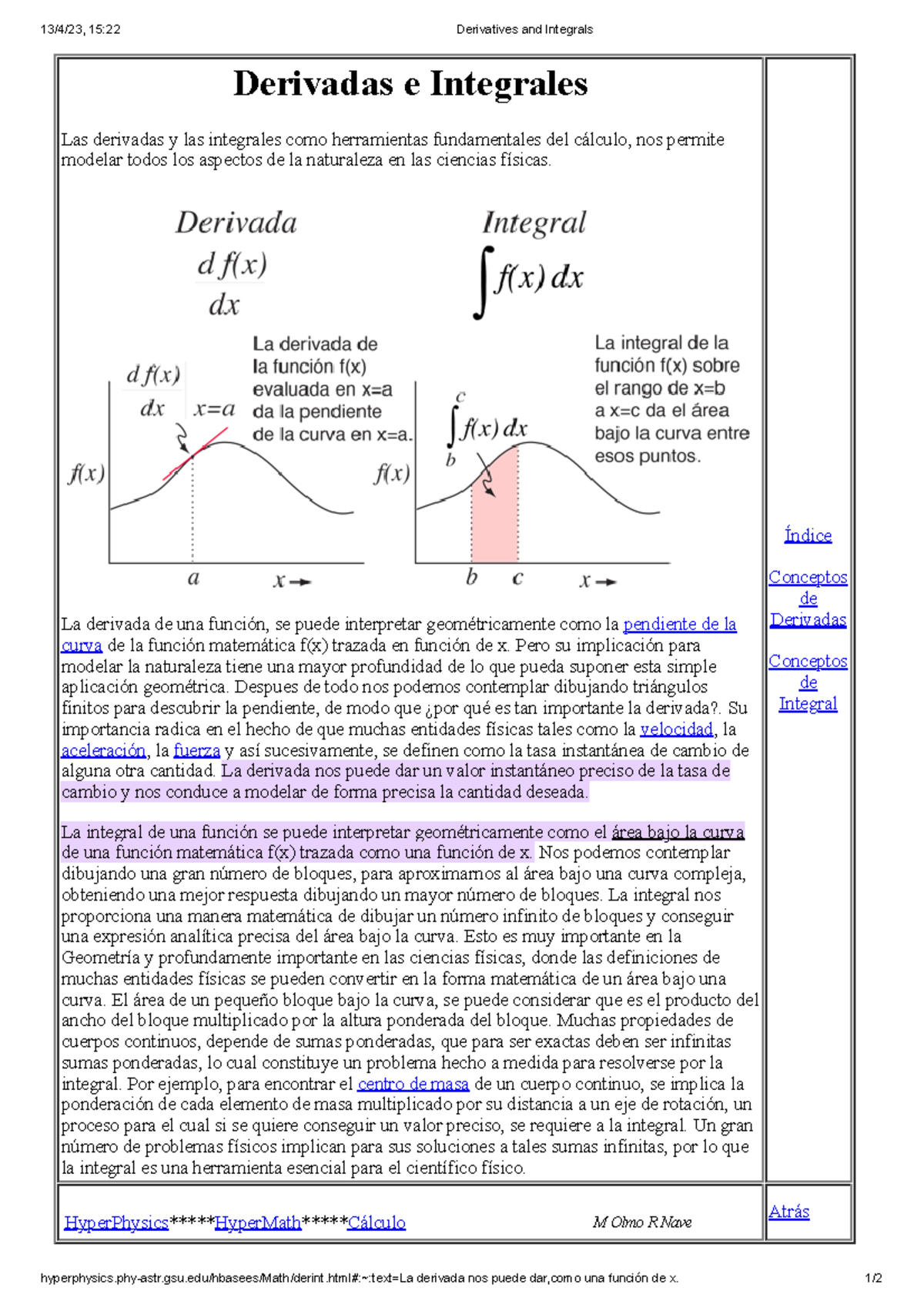 Derivatives and Integrals - 13/4/23, 15:22 Derivatives and Integrals ...