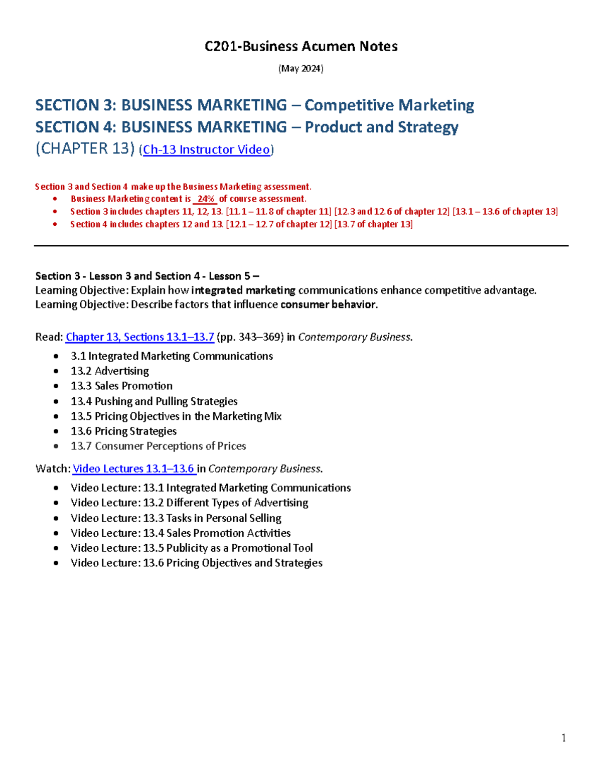 05-10_C201 Business-Acumen Section-3-4 Chapter-13 - C201-Business ...