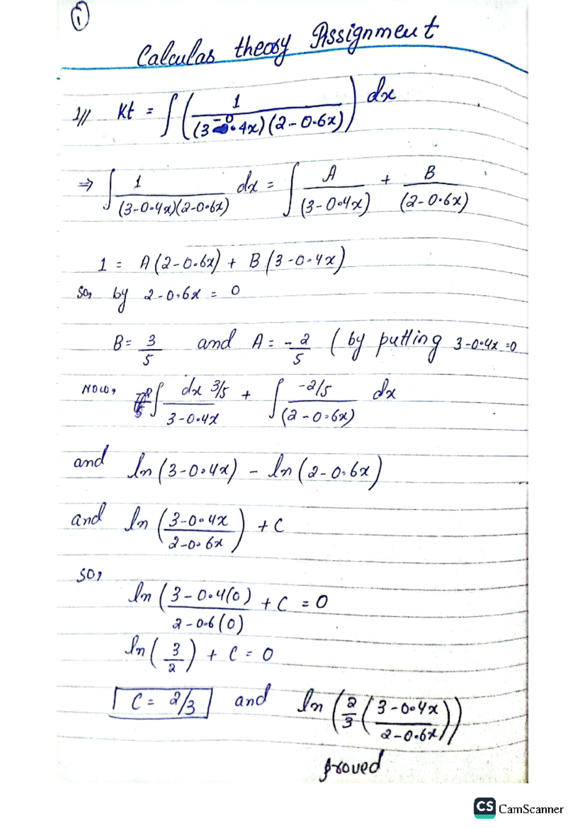 Calculas Assignment 3 - calculus and analytical geometry - Studocu