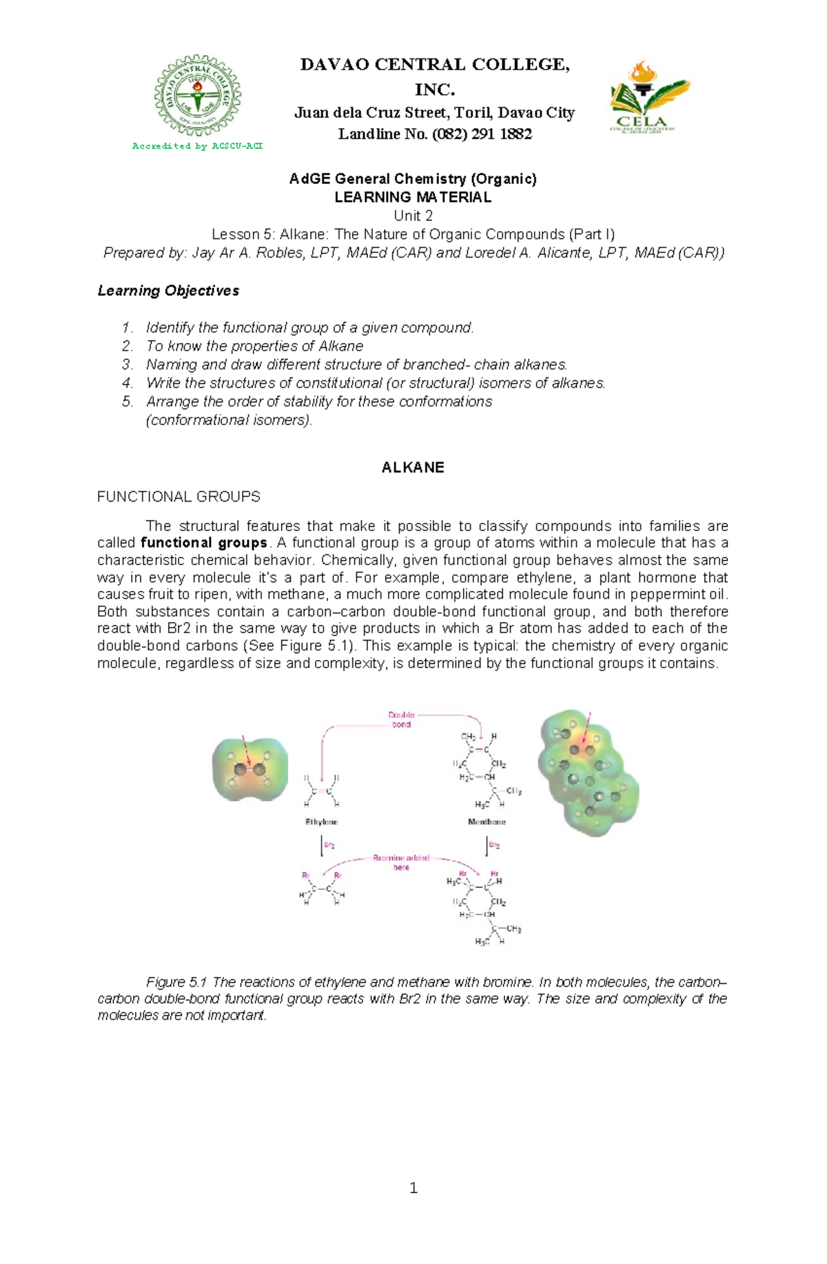 Learning Material 5 Ad GE - Accredited by ACSCU-ACI INC. Juan dela Cruz ...