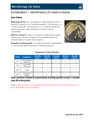 Lab4-Part1-Results-Sheet(2) - Part 1 Experiment: Agar Plate Preparation ...