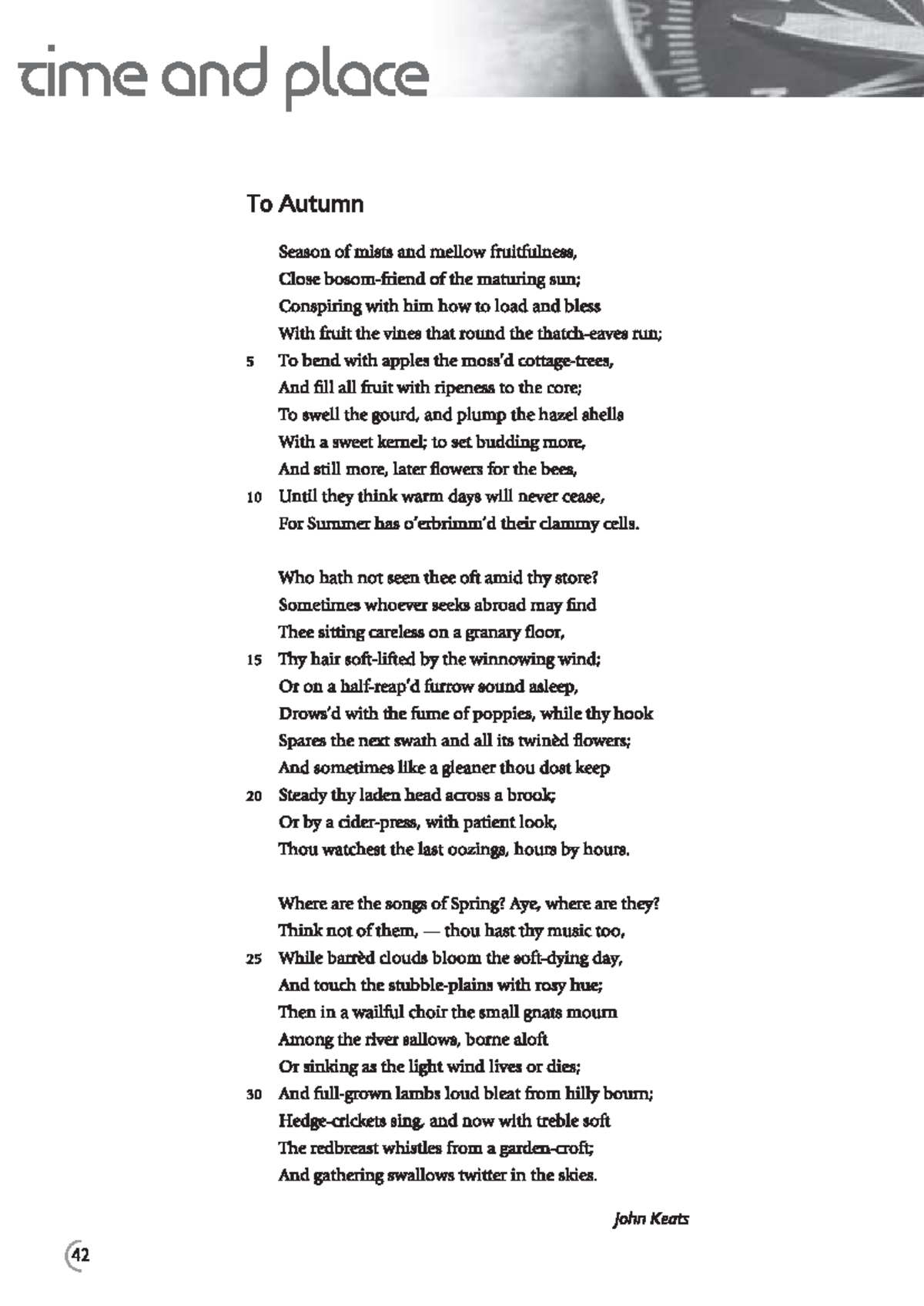 Time and Place - Lang,Structure,Form,Context - Studocu