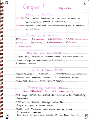 Chapter 2 Notes - PH-101-953 - SIU - Studocu