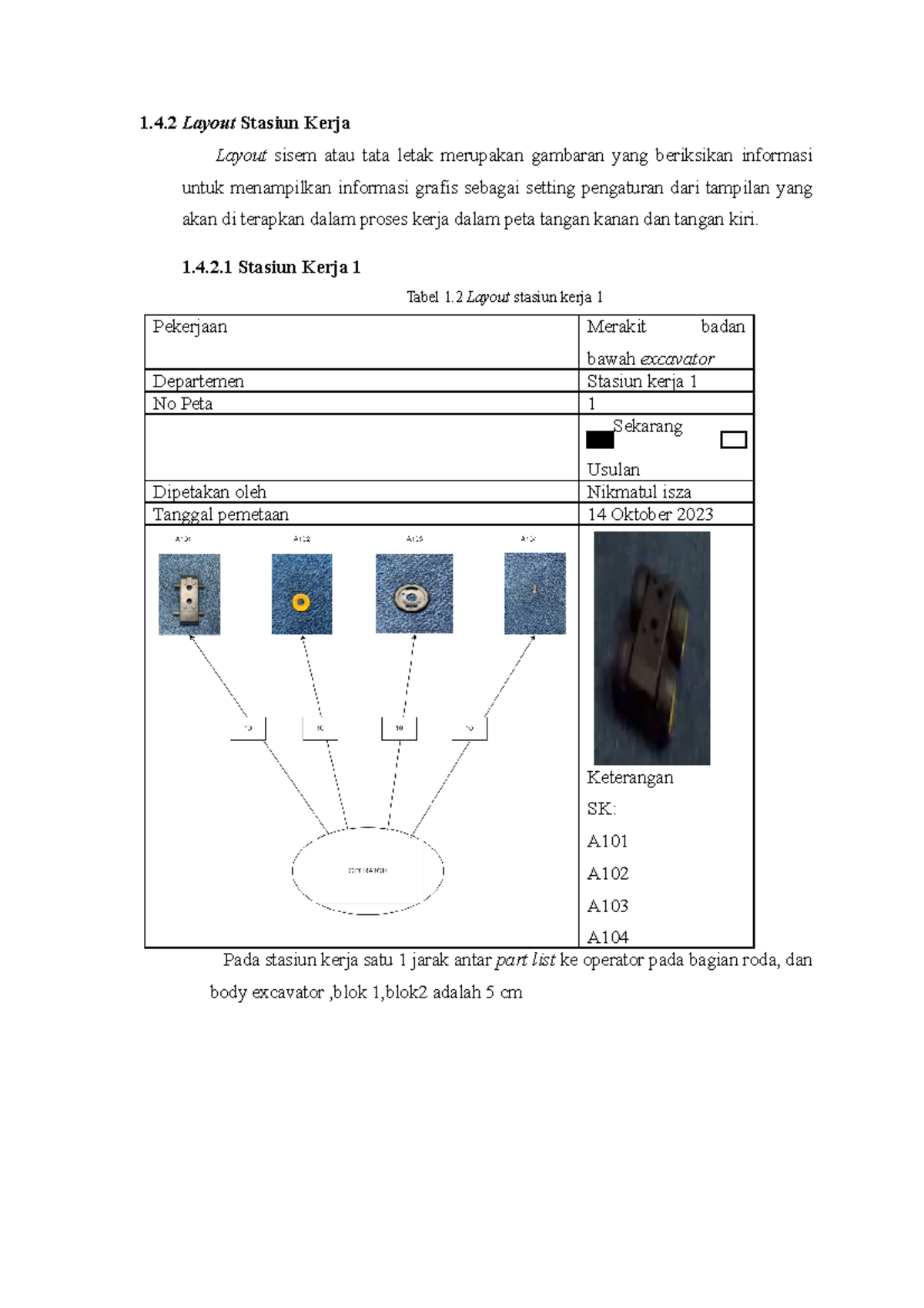 1 - wefgf - 1.4 Layout Stasiun Kerja Layout sisem atau tata letak ...