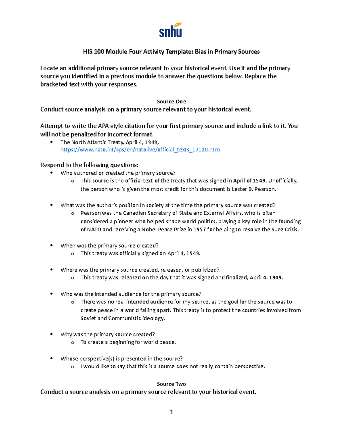 HIS 100 - 4-1 Activity - Module 4 Assignment 4-1 - HIS 100 Module Four ...