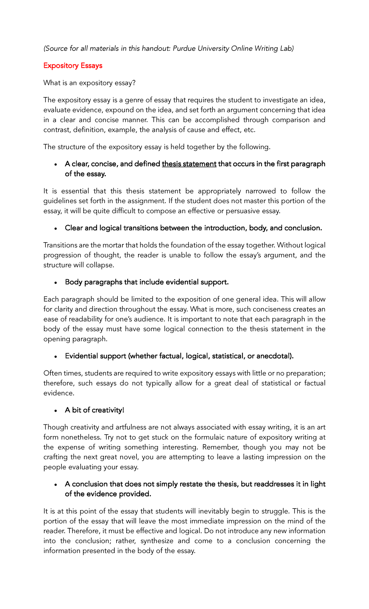 Writing essays G10 Q2 - english essay - (Source for all materials in ...