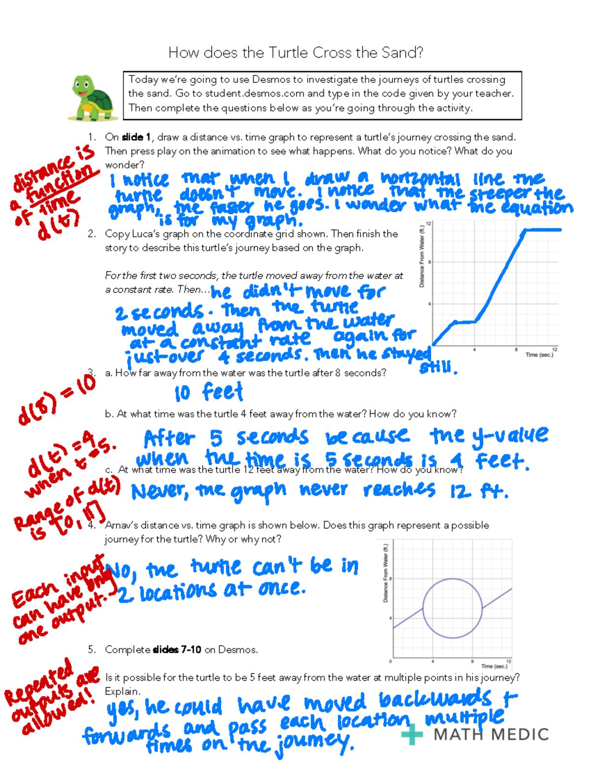 Lesson 1 1 Answer Key Precalculus Math Medic 1493f3c7d8 How Does The