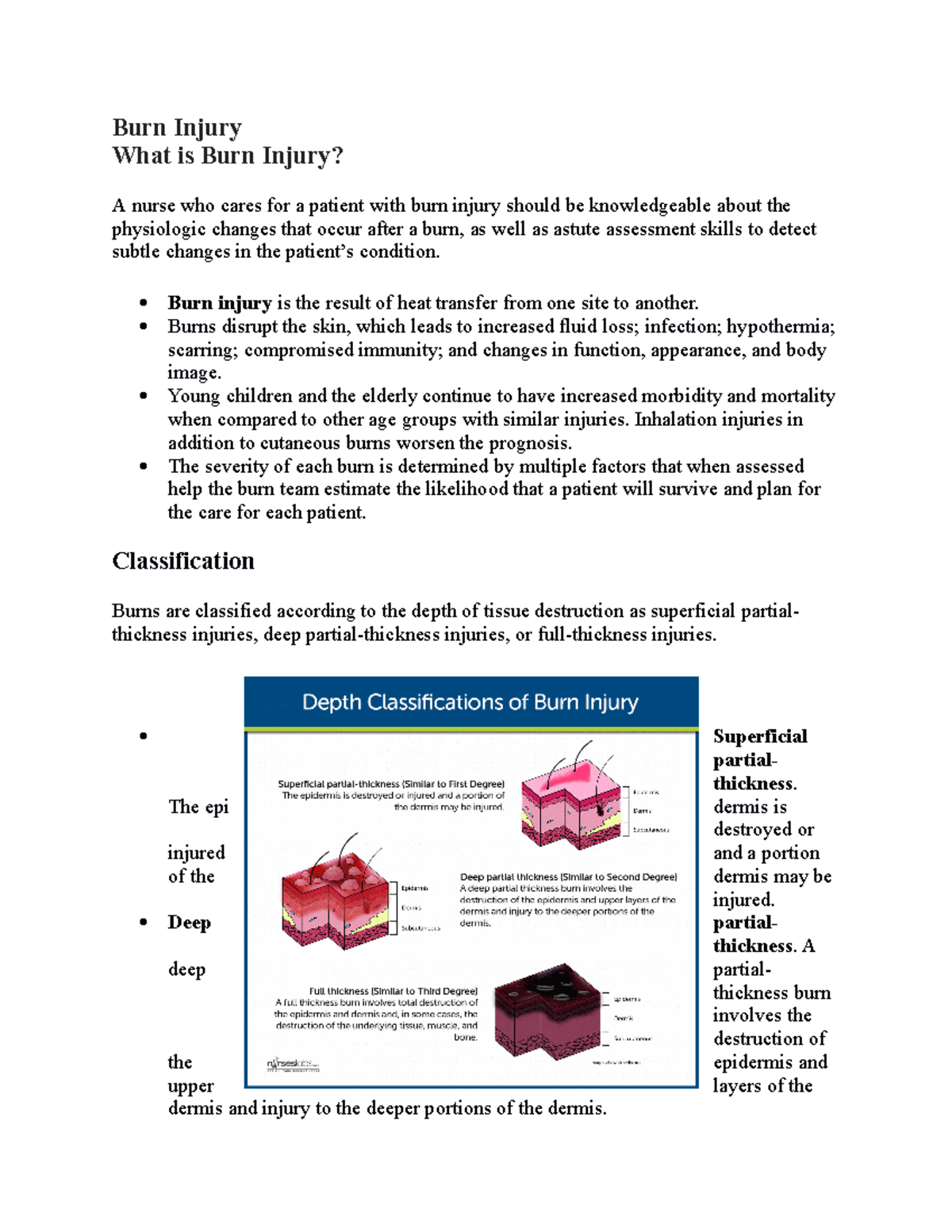 Burn Injury - Burn Injury What is Burn Injury? A nurse who cares for a ...