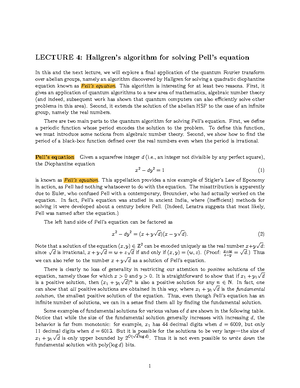 Lecture 16: Nielsen’s theorem on pure state entanglement transformation - CS 820 Theory of ...