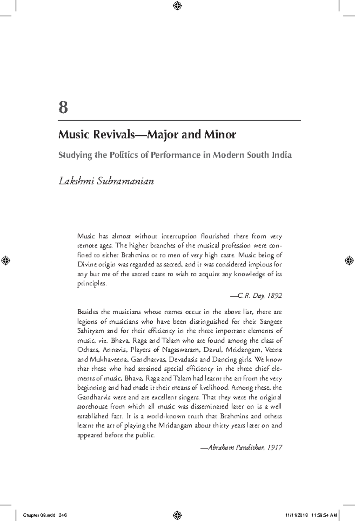 Music revivals lakshmi subramanian - 8 Music Revivals—Major and Minor ...