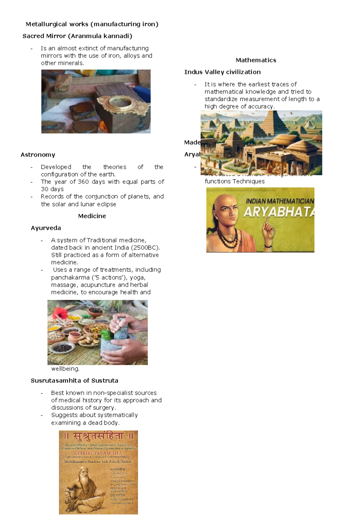 STS-G6 Indian Civilization ADD INFO - Metallurgical works ...