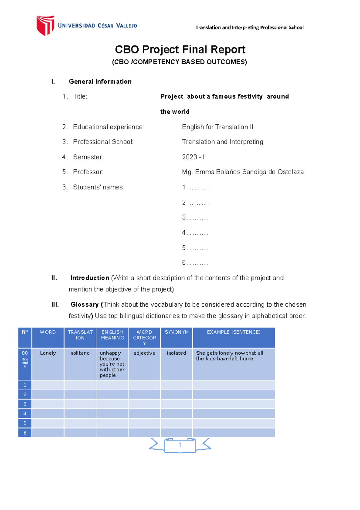 Festividades-II Ciclo - 2023-01 - CBO Project Final Report (CBO ...