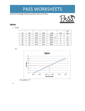 WK 11 ST130 Hypothesis Testing 2 Worksheet - Basic Statistics - USP ...
