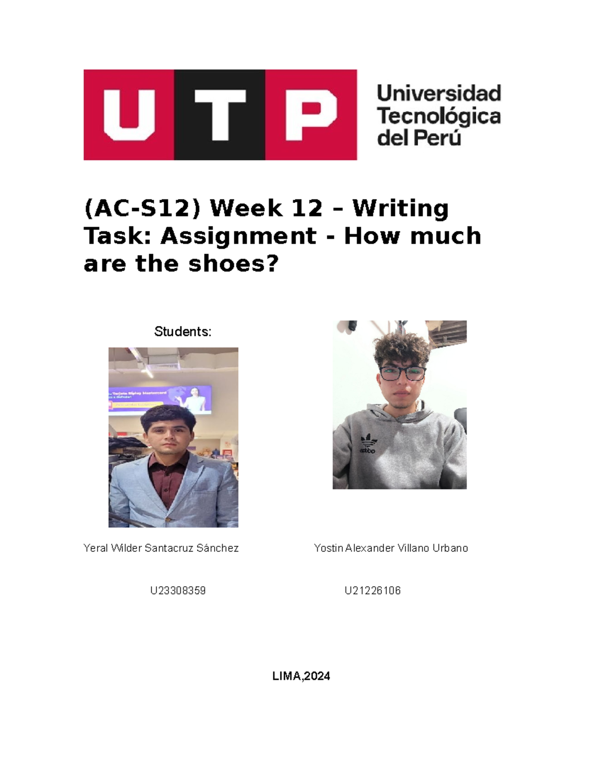 Semana 12 - todo detallado - Ingles II - (AC-S12) Week 12 – Writing Task: Assignment - How much ...